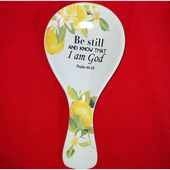 Kitchen | Be Still And Know That I Am God Spoon Rest Holder New | Poshmark